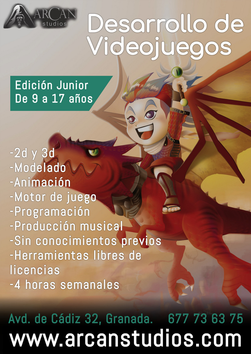 curso videojuegos junior | Arcan Studios